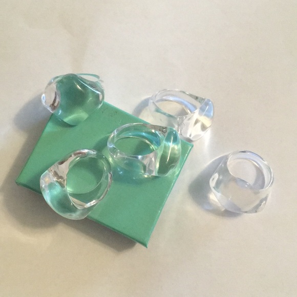 Jewelry | Crystal Clear Lucite Ring Minimalist Statement | Poshmark